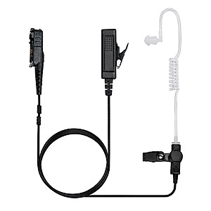 Seekingtec Motorola XPR 3500e Earpiece,XPR 3300e XPR3500 XPR3000 XPR3300 Walkie Talkie Compatible with Motorola XPR 3300 3500 3300e 3500e Two Way Radio Headset with Mic PTT Surveillance Headphone