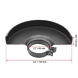 Jiozermi 2Pcs Metal Angle Grinder Guard, Black Adjustable Angle Grinder Shield Protective Cover Wheel Safety Guard