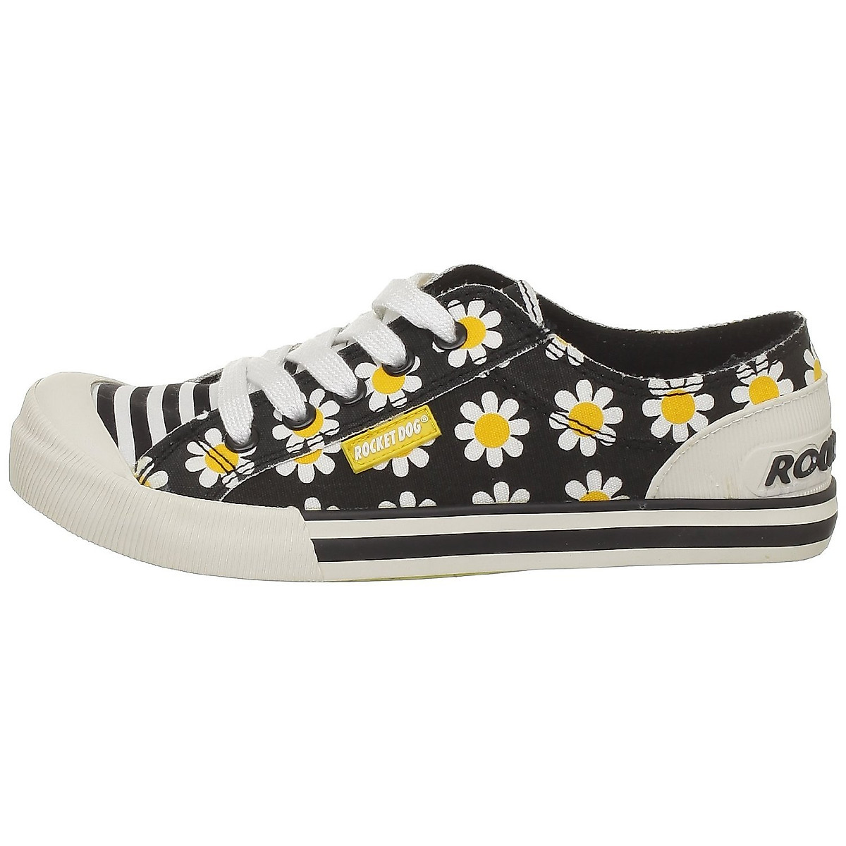 Rocket Dog womens Jazzin Sneaker, Daisy Black, 7 US