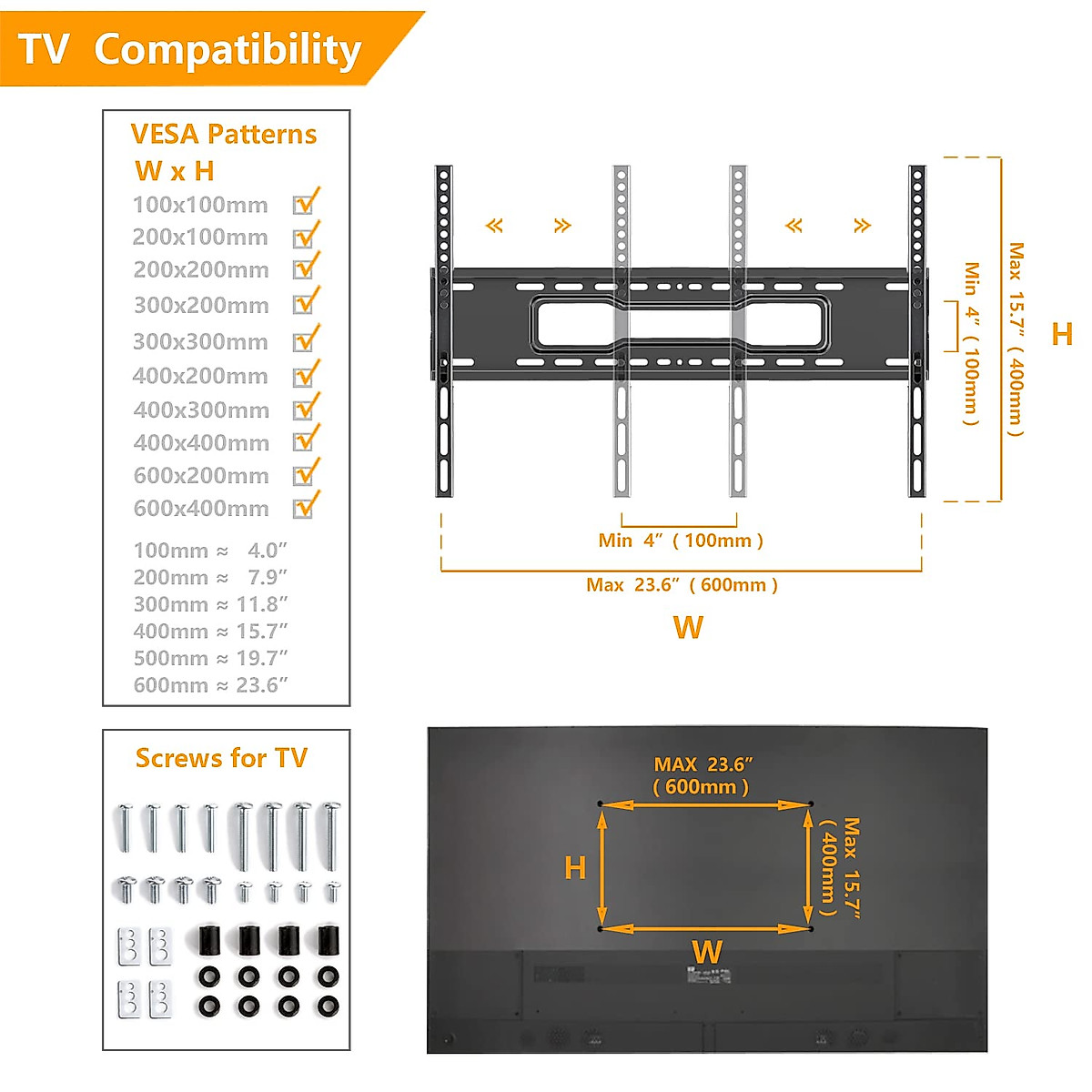 5Rcom Mobile TV Cart Portable TV Floor Stand Rolling with Wheels and Swivel Mount for 32 37 40 42 47 50 55 60 65 inch LED LCD Flat or Curved Screens TVs up to 110lbs Media Shelf Storage, Black