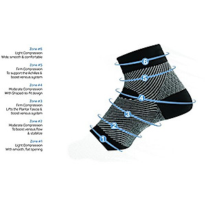 OS1st FS6 Performance Foot Sleeve(s) for Plantar Fasciitis Pain Relief, Heel Pain and Arch Support