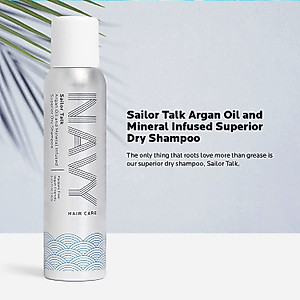 NAVY Sailor Talk Argan Oil and Mineral Infused Superior Dry Shampoo - 3.25 fl oz