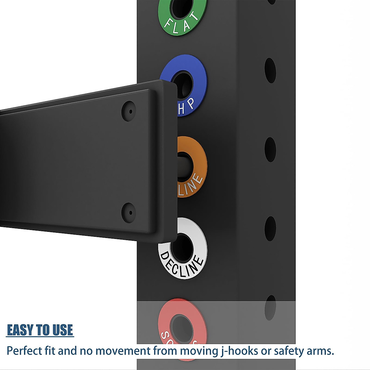 Power Squat Rack Barbell Magnetic Position Markers Reminders Label for Home Gym & Garage Gyms,Squat Rack Magnets identifier Rings for Power Rack J-Cup (Inner Circle Diameter 0.75inch)