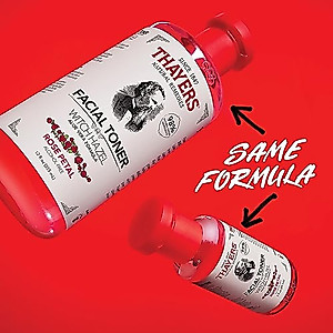 Thayers Alcohol-Free Rose Petal Witch Hazel Facial Toner for Glowing Skin, Soothing, Hydrating, Refreshing Toner for Normal and Combination Skin, 3oz