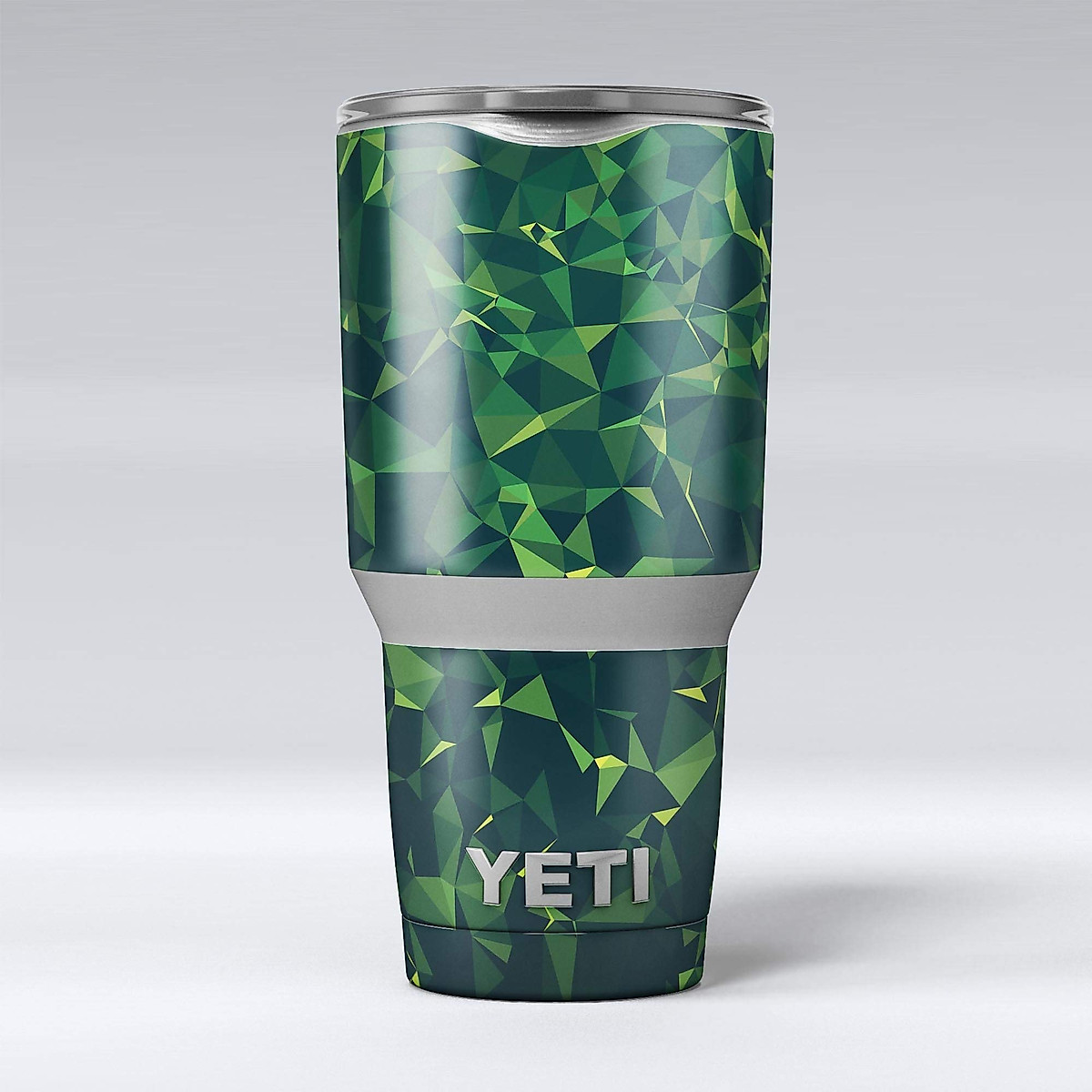 Design Skinz Greenage Geometric V13 - Skin Decal Vinyl Wrap Kit Compatible with The Yeti Rambler Cooler Tumbler Cups