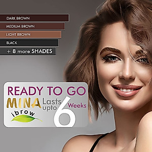 Mina ibrow Tint kit Ash Blond|Long Lasting Natural Spot coloring and Brow Tinting Powder, Water and Smudge Proof | No Ammonia, No Lead with 100% Gray Converge Upto 30 Application