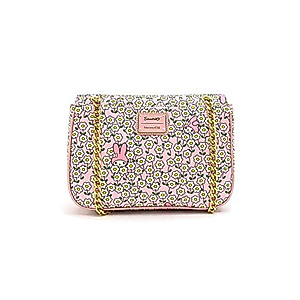 Loungefly x Sanrio My Melody Flower Field Patterned Crossbody Purse (One Size, Pink Multi)