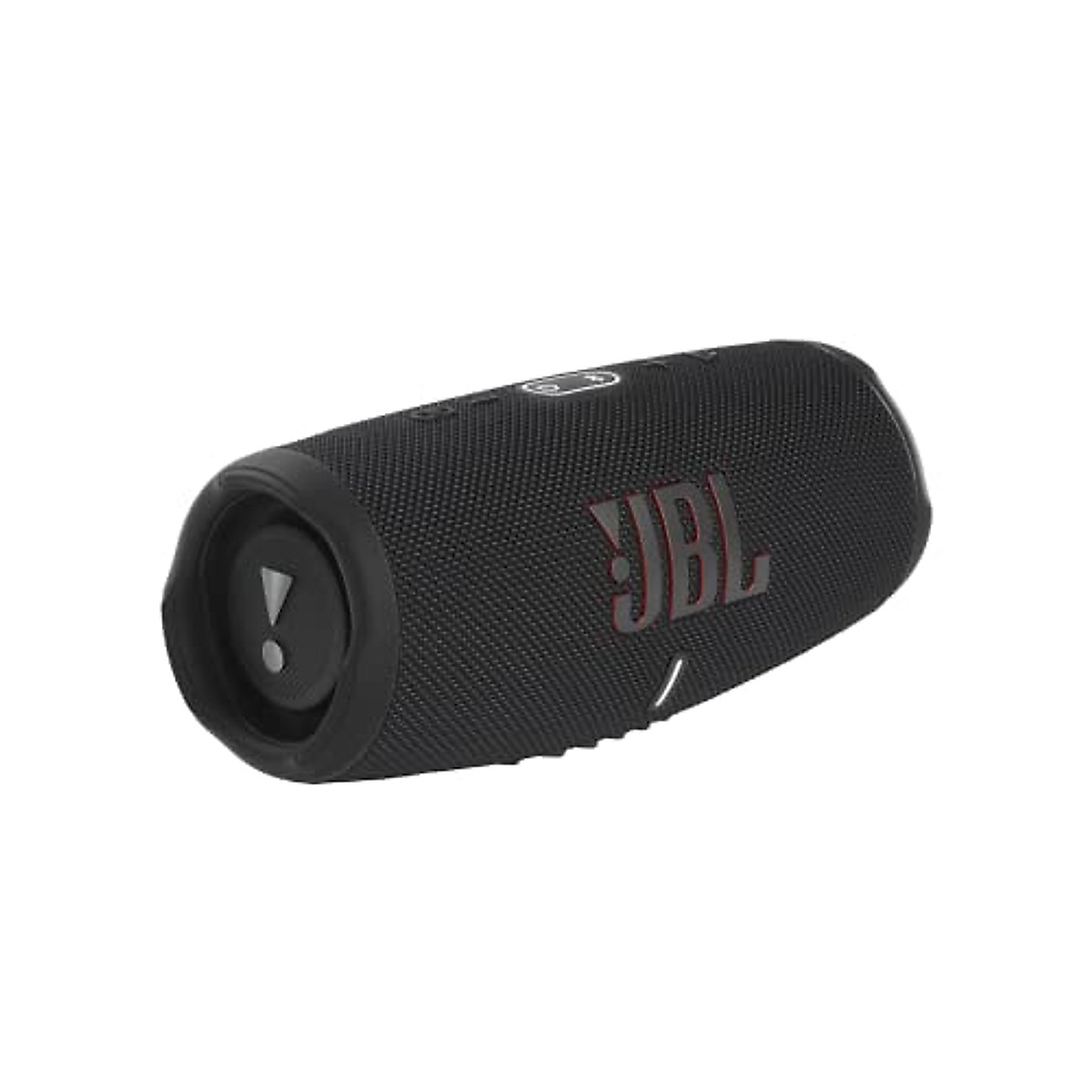 JBL Charge 5 Waterproof Portable Speaker with Built-in Powerbank and gSport Carbon Fiber Case (Black)