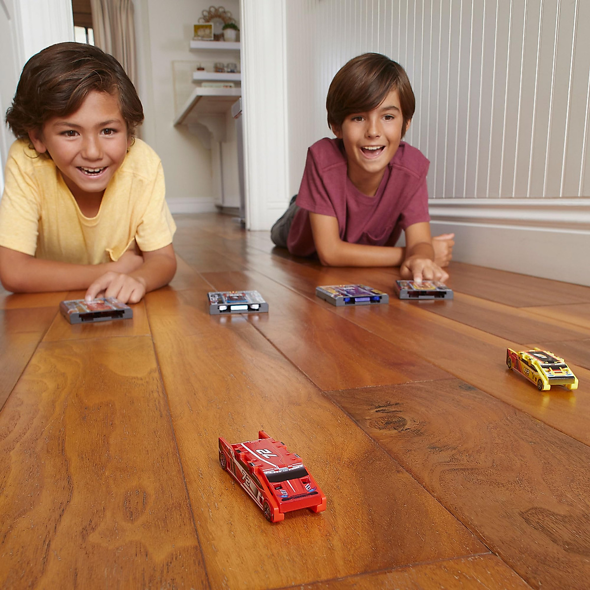 Flat 2 Fast Red 72 Card Racer | Load, Launch, Race - Pocket-Sized Racecar Toy Ages 5 and up (Sold Each)