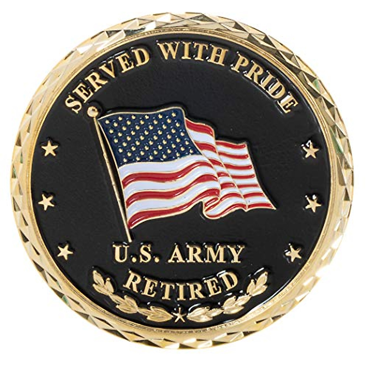 United States Army Retired Served with Pride Challenge Coin