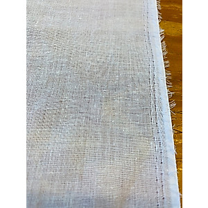 PLANTIONAL Woven Cotton Iron-On Fusible Interfacing: 44 inch X 2 Yards White Medium Weight 100% Cotton Single-Sided Interfacing for t-shirt quilts Blouses Dress Shirts Collars DIY Crafts Supplies