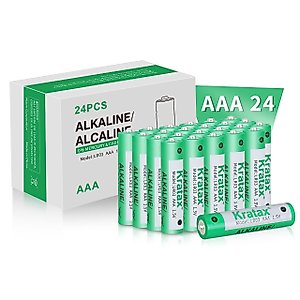 Kratax 24 Count AAA Alkaline Batteries AAA Alkaline Batteries, Long-Lasting, All-Purpose Triple A Battery for Household and Business