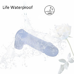 Small Realistic Dildo 4.5 inch Mini Penis, G-Spot Stimulation Dildos Prostate Massager Clear Lifelike Mini Dildo Texture Double-Layer Beginner Waterproof Silicone Butt Plug Dildo Sex Toys for Couples