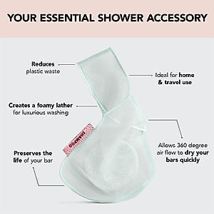 Kitsch Self Draining Shower Caddy and Bottle Free Beauty Soap Bar Bag with Discount