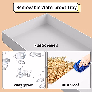 Oneluck Large Guinea Pig Cages 10.54 Square feet Habitats for 2 Pets,Indoor DIY Accessories,with Waterproof Plastic Bottom,Playpen for Small Pet Bunny, Turtle, Hamster,Hedgehog