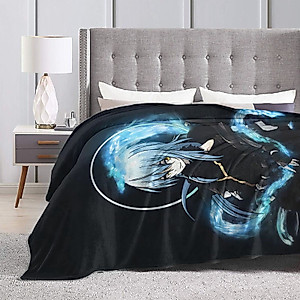 JEGNDGYE Anime That Time I Got Reincarnated as a Slime Blanket Lightweight Microfiber Flannel Throw Blanket for Bedroom Livingroom Air Conditioning Blanket 80"x60" Inch