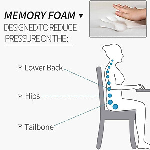 Detachable Cushion, Round Memory Foam Chair Pad, Non-Slip Design Soft Breathable Comfortable Seat Cushion, Suitable for Living Room, Dining Room, Office,With zipper, Washable -14x14inch- Dark Blue