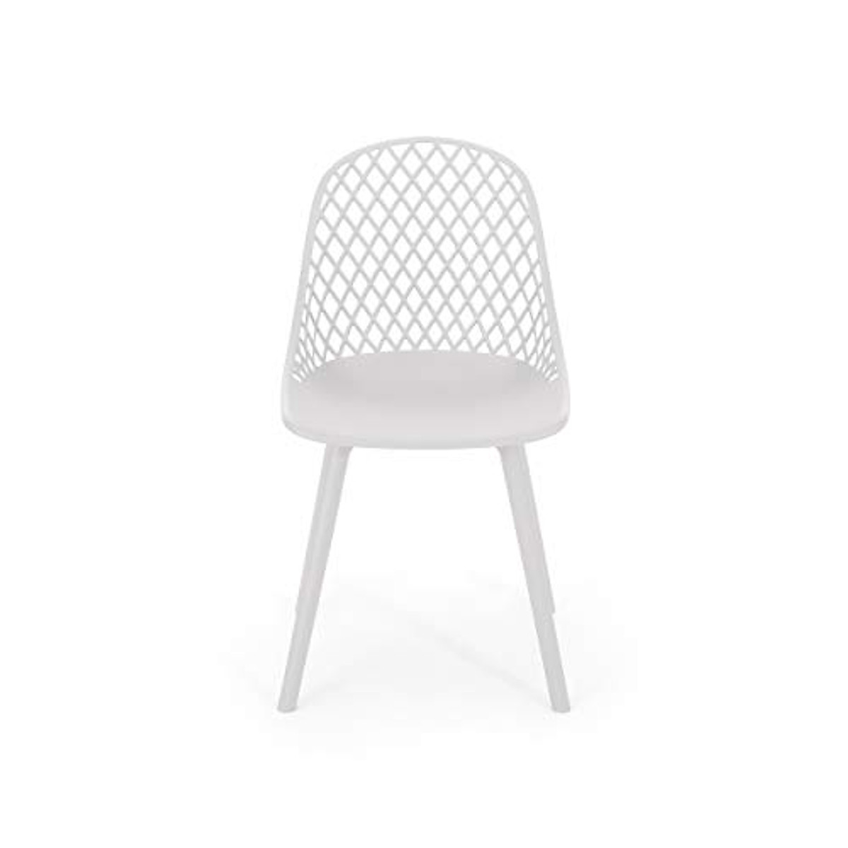 Christopher Knight Home Delora Outdoor Dining Chair (Set of 2), White