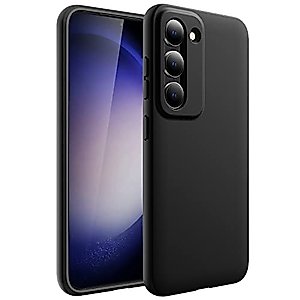 JETech Slim Fit Case for Samsung Galaxy S23 5G 6.1-Inch, Soft TPU Thin Protective Phone Cover with Matte Finish, Shockproof (Black)