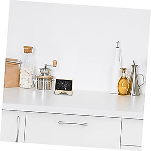 STOBOK 10pcs Message Board para Mesa De Desktop Blackboards Wooden Message Board Wedding Chalk Signs Wooden Blackboard Wedding Adornment Mini Blackboard Wooden Easel