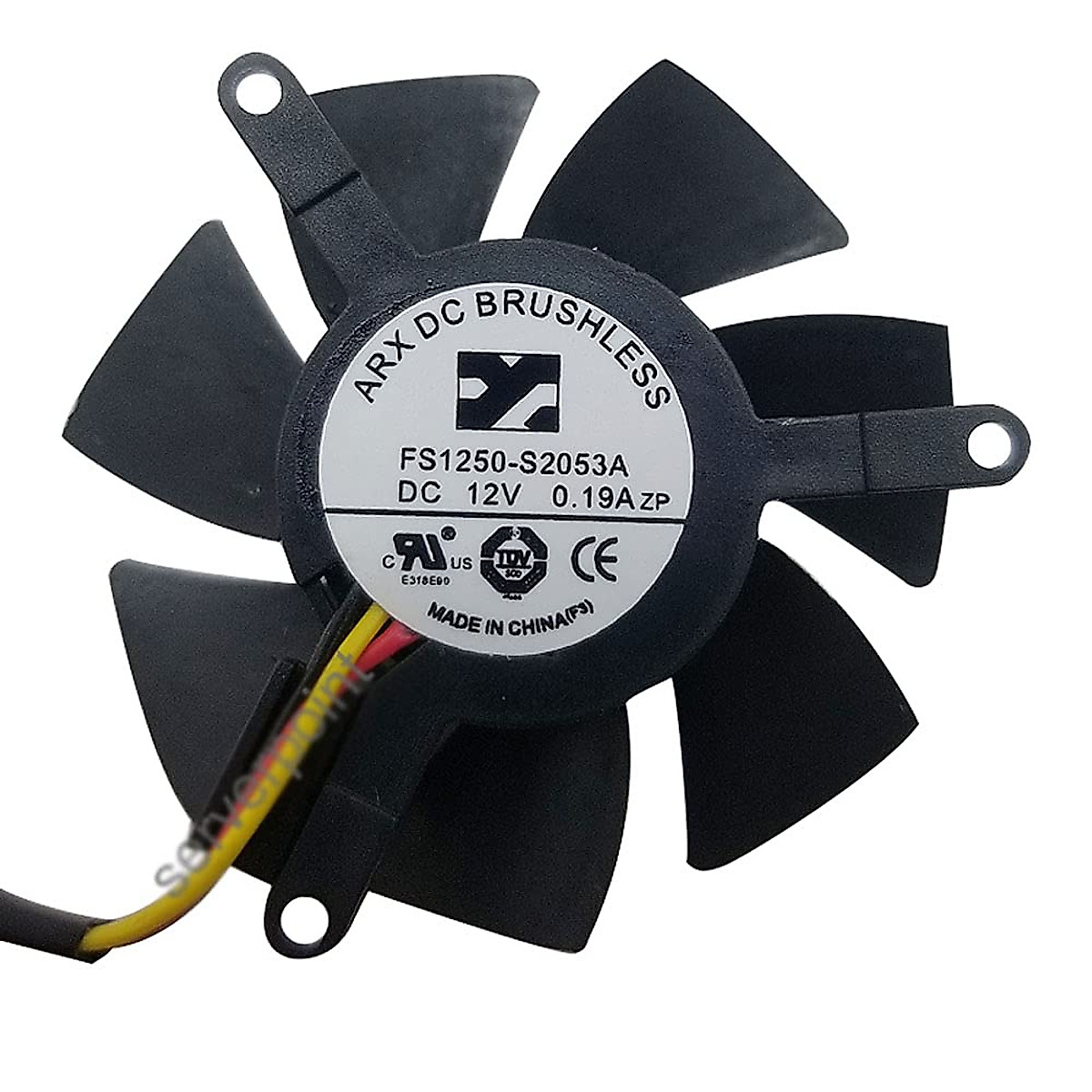 CCBBAA for Gigabyte GTX 1050 Ti FS1250-S2053A 12V 0.19A Graphics Card Fan with 4.5cm Diameter Cooling Fan