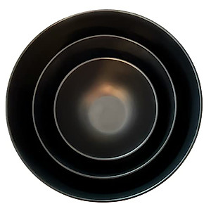 Salad Bowl Set with Lids, Bamboo Fiber Serving Bowls with Cutting Board Lids - Bowls for Kitchen - Preparing & Serving Fruits, Veggies, Chips, Dips & More, Mixing Bowl Set with Serving Utensils