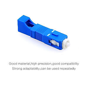 KELUSHI FTTH Optical Equipment Tool LC Female to SC Male Hybrid Flange Singlemode 9/125 SM Optical Fiber Adapter Connector for Digital Communication