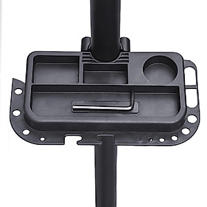 Yaheetech Bike Repair Stand Bicycle Workshop Stand Foldable Bike Maintenance Rack w/ Tool Tray Height Adjustble Bicycle Repair Stand for Road & Mountain Bikes