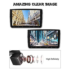 RED WOLF Replacement for Jeep Wrangler JK License Plate Backup Camera 2007 -2018 Jeep Reverse Rear View Parking License Plate Mount 170° Wide Vision Waterproof