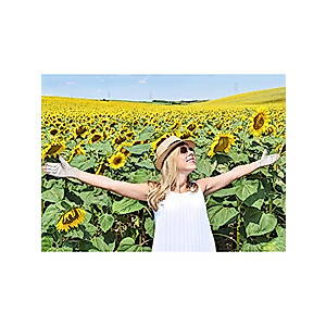 Maxdot 2 Pairs Sunblock Gloves Non Slip UV Protection Driving Gloves Summer Outdoor Gloves for Women and Girls (Gray and Khaki,Fingerless Style)