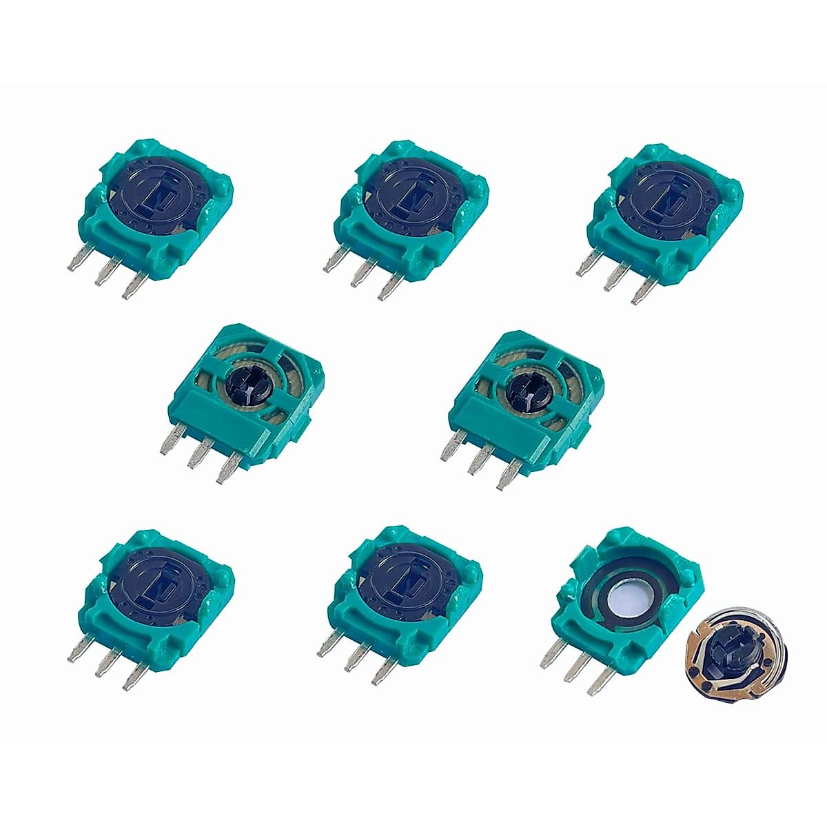 ElecGear 8X ALPS 10K Replacement Potentiometer + 4X Drift Fix PCB for PS4, Xbox, Elite, Switch Pro Wireless Controllers, Trim Pot Resistor Thumbstick Module Sensor for ALPS Analog Joystick
