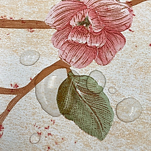 Yifasy Drawer Shelf Liner Rustic Floral Self-Adhesive Furniture Inner Lining Paper Sheet Removable Wallpaper Roll 118x18 Inch