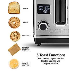 Gourmia GDT2650 Digital Multi-Function Stainless Steel Toaster
