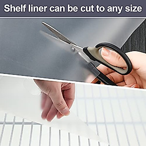 Kathfly 4 Roll Wire Shelf Liner Clear Shelf Covers for Wire Shelving Waterproof Non Adhesive Refrigerator Pantry Wire Shelf Plastic Mats for Kitchen Cabinet Drawer Fridge Rack 10 ft Roll (16inch Wide)