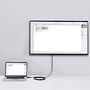 Amazon Basics HDMI (Source) to VGA (Display) Cable (NOT Bidirectional), Gold-Plated, 6 Feet, Black