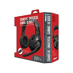 Armor3 "Soundtac" Universal Gaming Headset (Black) for Xbox Series X/Xbox Series S/Nintendo Switch/Lite/ PS4/ PS5/ Xbox One/Wii U/PC/Mac - Nintendo Switch