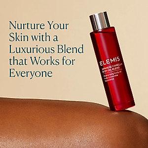 ELEMIS Japanese Camellia Body Oil Blend | Luxuriously Lightweight Body Oil Nourishes, Conditions, and Softens Pregnant and Postpartum Skin | 100 mL