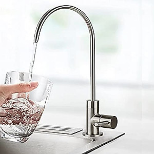 ZBSLORE Stainless Steel Kitchen Filtered Drinking Water Faucet Compatible Reverse Osmosis Faucet and Water Filtration Systems for Kitchen Sink (Non-Air Gap)
