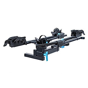 RockyMounts BackStage 2" Receiver Swing Away platform hitch 2 bicycle rack. Allows full access to the rear of the vehicle with bikes on or off the rack.