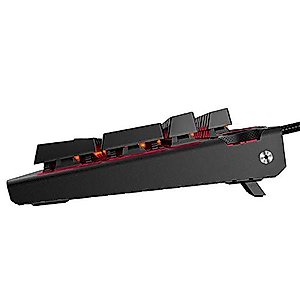 Gaming Keyboard Wired Gaming Mechanical Keyboard 104 Keys 15 RGB Backlight Cherry MX Switch 1000Hz Suitable For Office And Home Use Mechanical Gaming Keyboard ( Color : Black , Size : Red switch )
