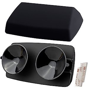 IoT Slash Silicone Skin + Plastic Holder with Strong Suction Cups: All-Black Look Inside & Outside Your Windshield with The Ultimate EZ Pass Cover/Holder (Fits EZ Pass Mini/iPass)