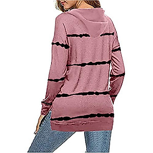 BXzhiri Striped Full Zip Long Sleeve Lightweight Sweatshirts for Women Jacket Coat Lightweight Sweatshirts