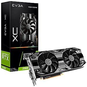 EVGA GeForce RTX 2060 12GB XC Gaming,12G-P4-2263-KR, GDDR6,Dual Fans,Metal Backplate