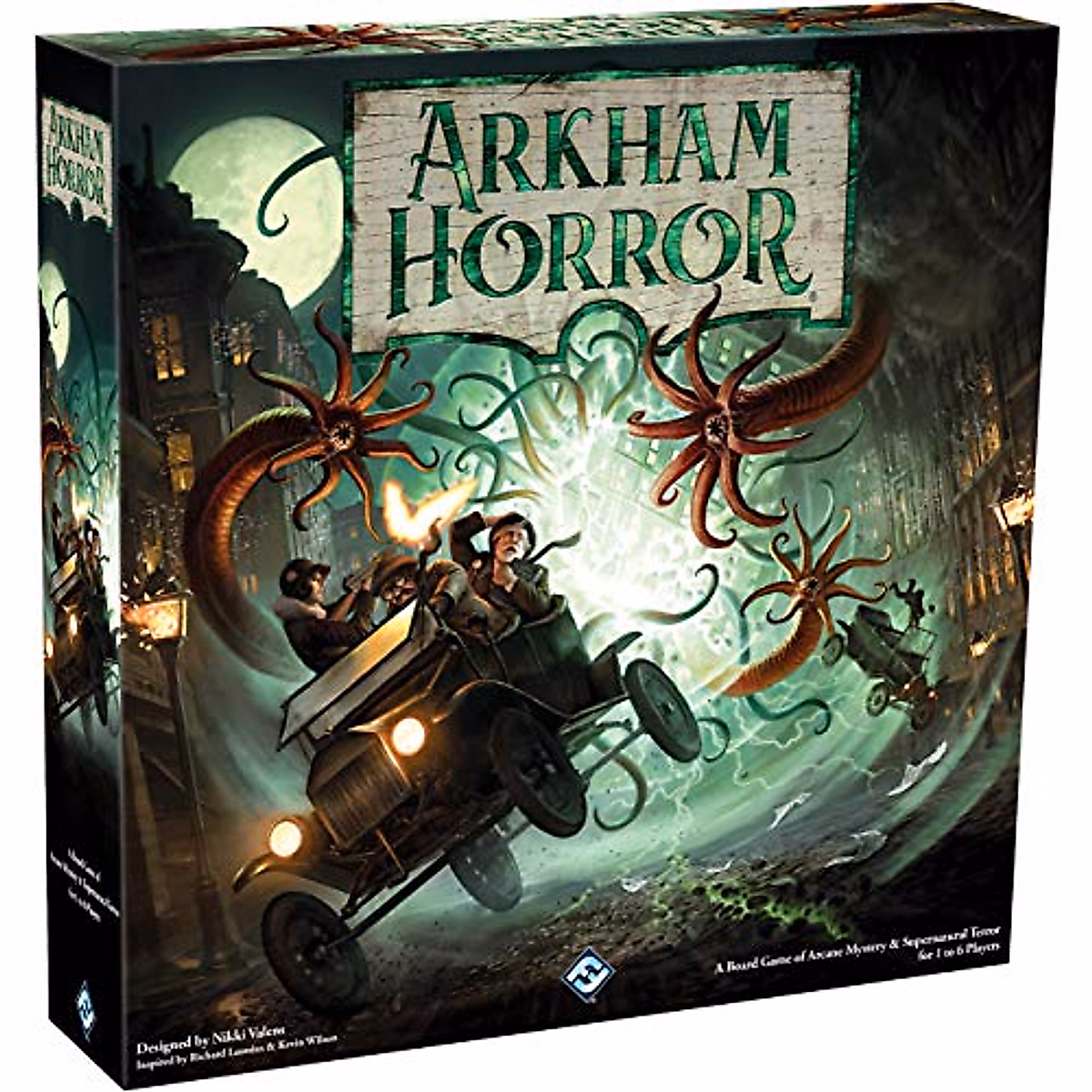 Arkham Horror 3rd Edition , Mystery /Strategy Game | Cooperative Board Game for Adults and Family| Ages 14+ | 1-6 Players | Average Playtime 2-3 Hours | Made by Fantasy Flight Games
