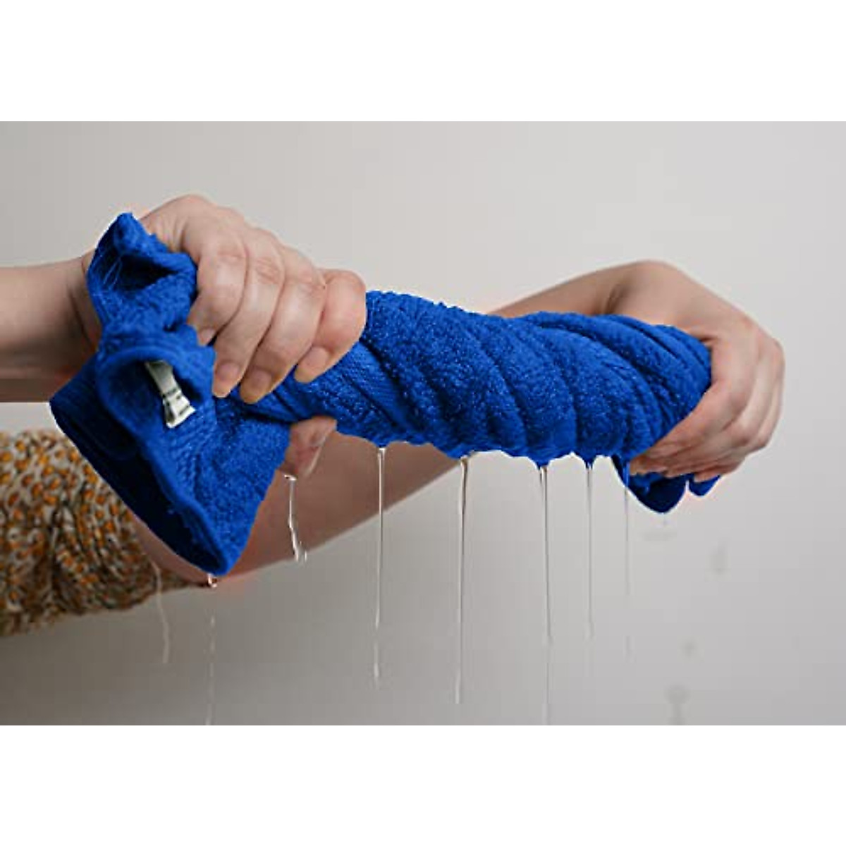 Avalon Towels Luxury Hand Towels (Pack of 6) Size 16x28 Inches - Premium Cotton, Soft and Highly Absorbent Hand Towels for Bathroom, 600 GSM Face Towels, Hotel & Spa Quality, Quick Dry (Royal Blue)