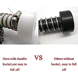 CRESTWALKER Heavy Duty Stainless Steel 6 3/8 ft Zipline Spring Brake Fits Cable up to 1/2" for Kids Backyard Zip Line Braking System