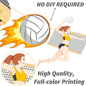 Volleyball Party Banners Volleyball Party Banner Decoration Volleyball Player Party Garlands for Volleyball Theme Birthday Party Decoration Baby Shower Supplies