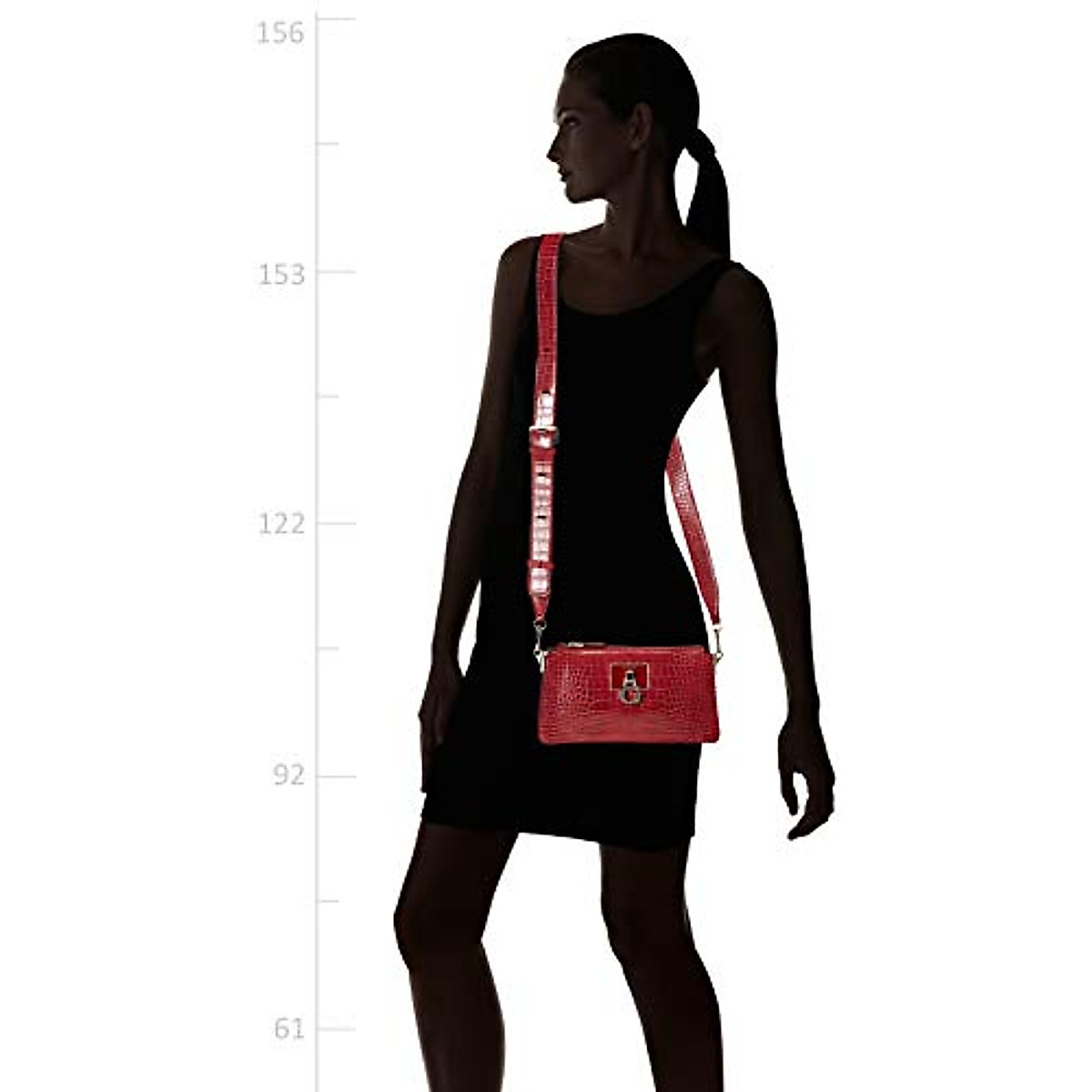 GUESS Stephi Mini Crossbody Top Zip, Merlot