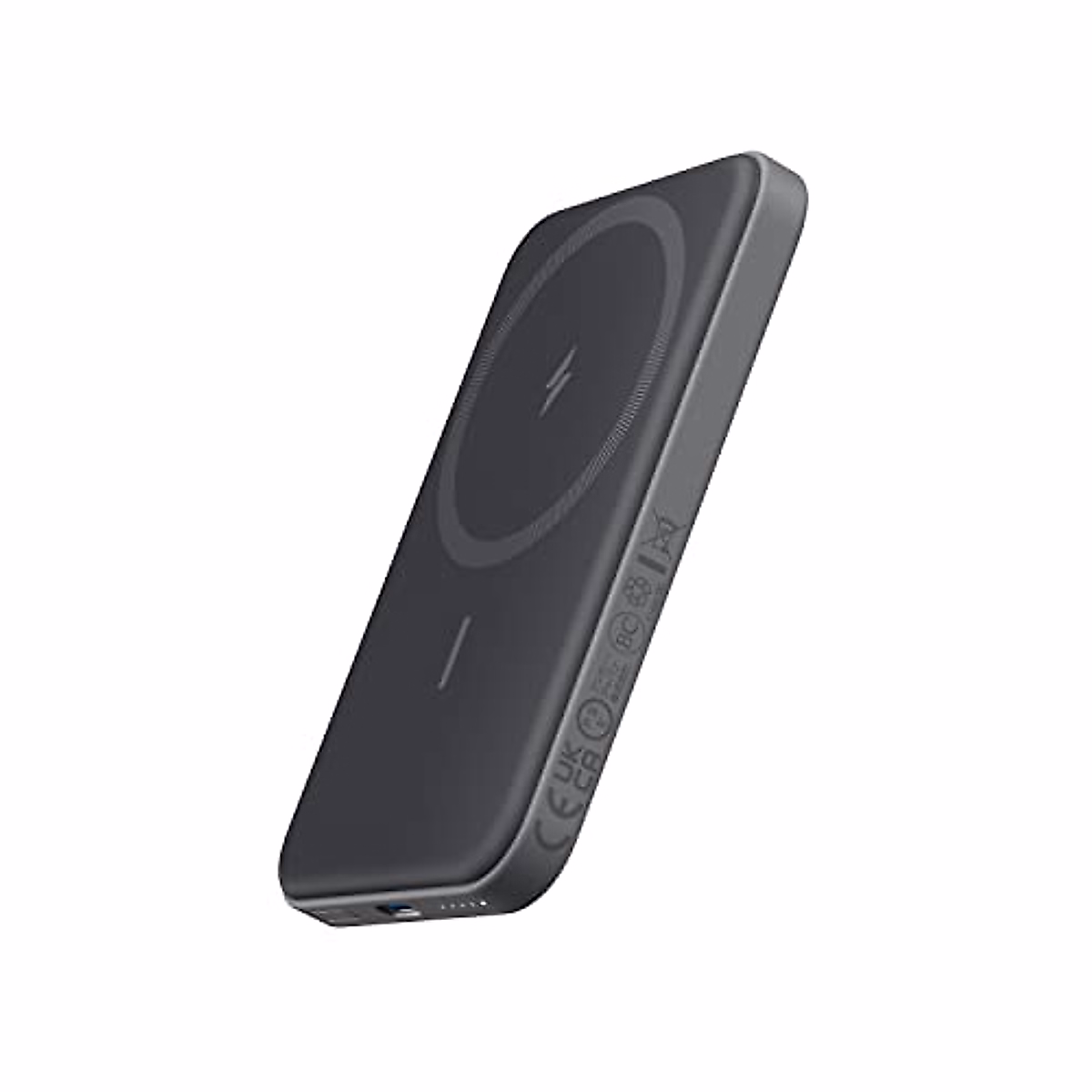 Anker 621 Magnetic Battery (MagGo), 5000mAh Magnetic Wireless Portable Charger with USB-C Cable, Only Compatible with iPhone 14/14 Pro/14 Pro Max, 13/12 Series. (Black)