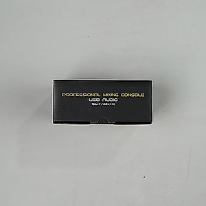 SONICAKE Audio Mixer, Portable USB Mini Sound Board Console, 2 Channel with Sound Card, 48V Phantom Power Compact DJ Mixers for PC & Music Recording, Live Streaming, Podcasting, KTV, Karaoke